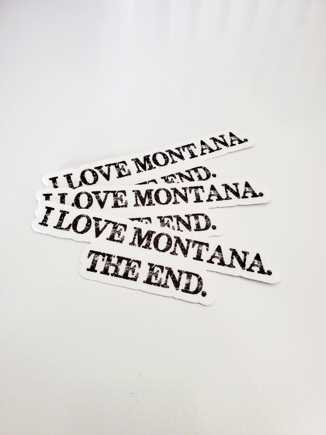 I Love Montana Sticker, Montana State Vinyl Decal, 3.53" X 1" Die Cut ...