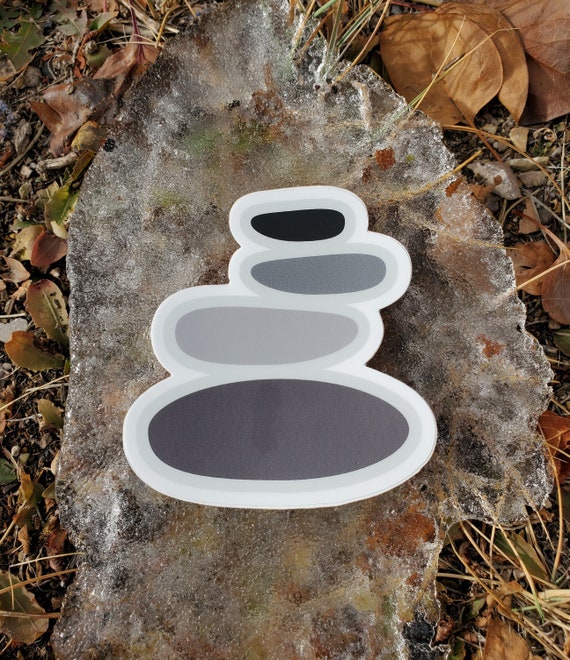 Stacked Rocks Sticker Rock Cairn Vinyl Decal River Rocks - Etsy