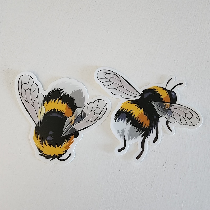 Bumble Bee Sticker Bumblebee Vinyl Decal Set 3 X - Etsy