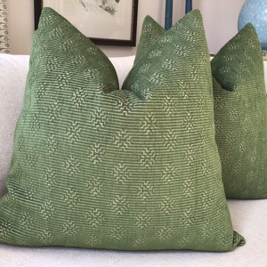 Thibaut “crete “ in Olive Green Pillow Covers - Etsy