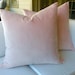 Blush Pink Velvet-front and Back- Covers - Etsy