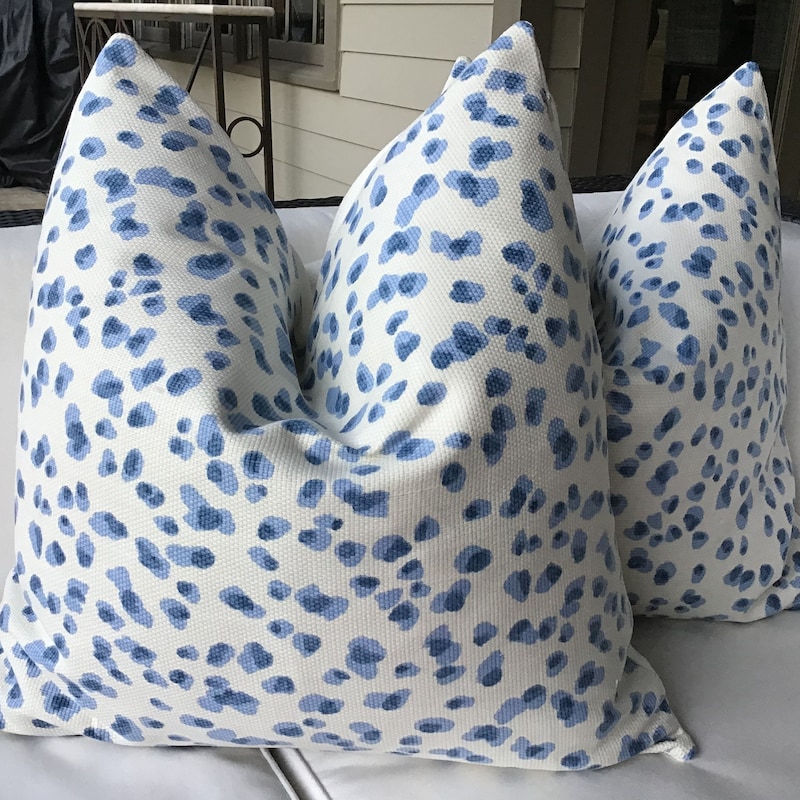 Blue Pattern Pillow Cover - Etsy