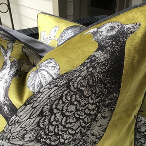 Zoffany "darnley TOILE” Pillow Cover in Velvet Tiger’s Eye, Choose Size ...