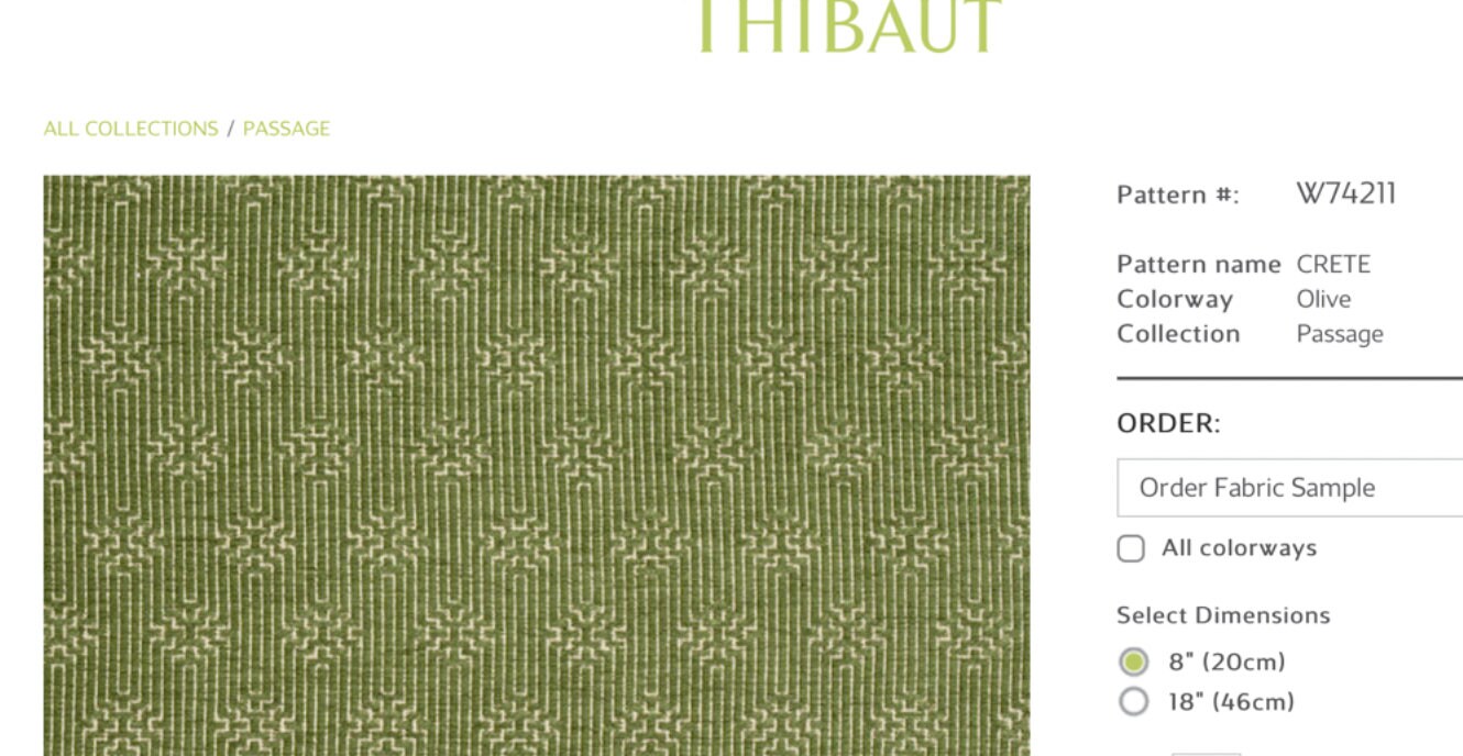Thibaut “crete “ in Olive Green Pillow Covers - Etsy