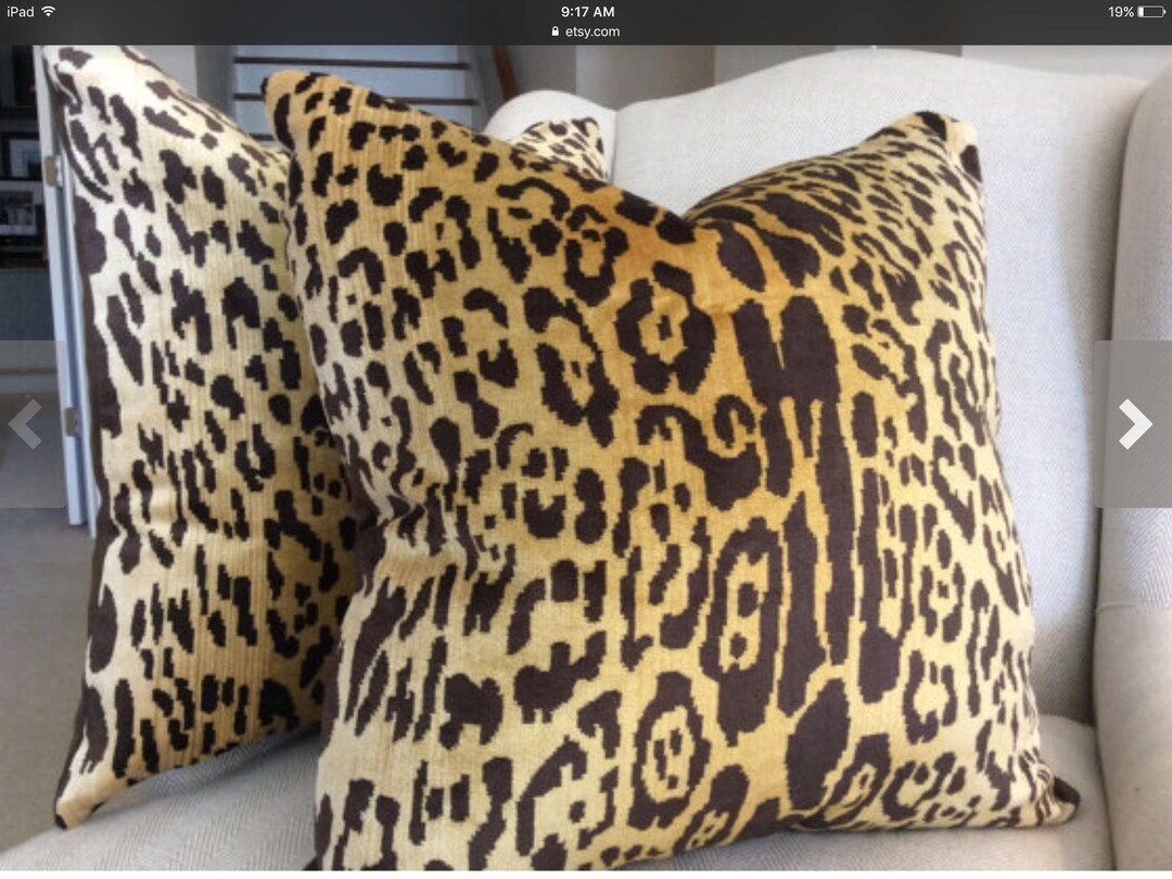Scalamandre "leopardo" Silk Velvet Pillow Cover - Etsy