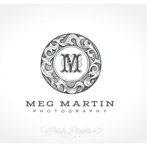 Photography Logo Design Monogram Logo Circle Logo Initals | Etsy