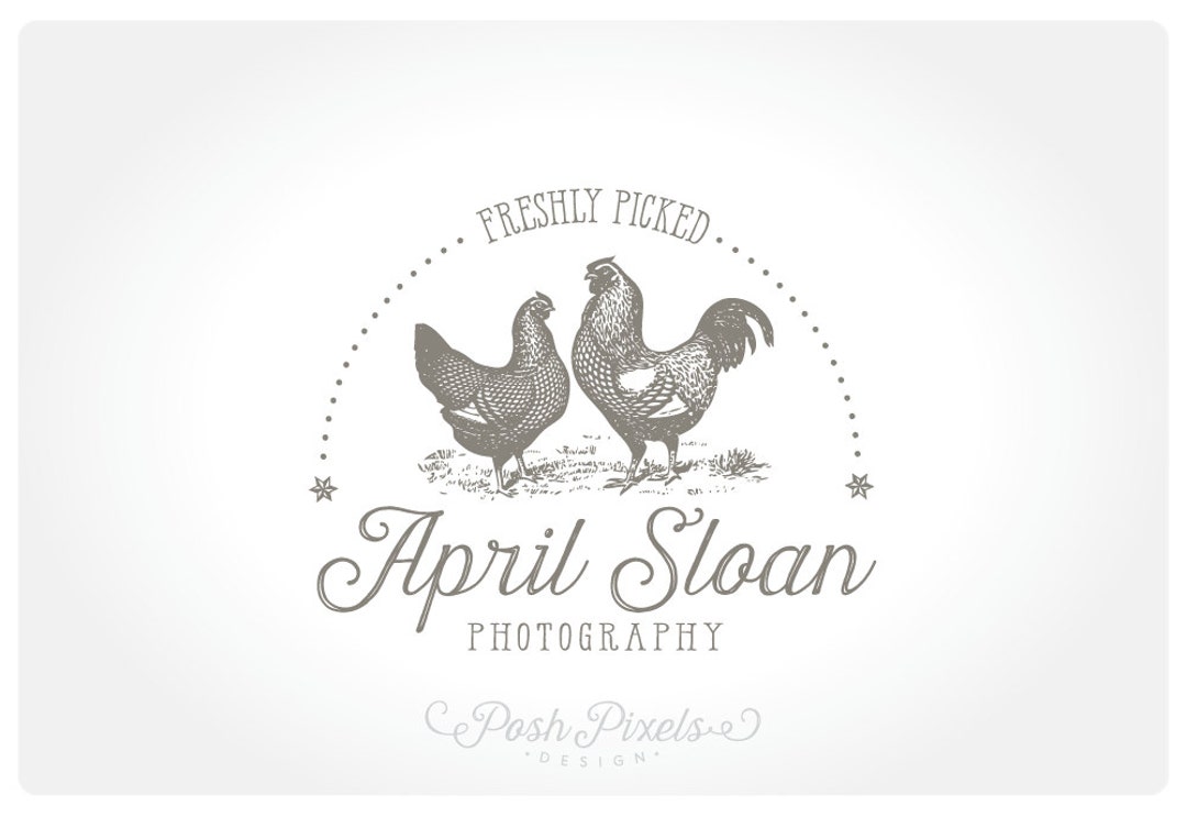Chicken Logo, Farm Logo, Country Logo, Photography Logo, Business ...