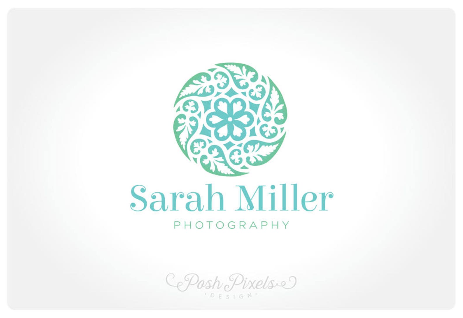 Logo Design Photography Logo Circle Logo Mandala Logo | Etsy