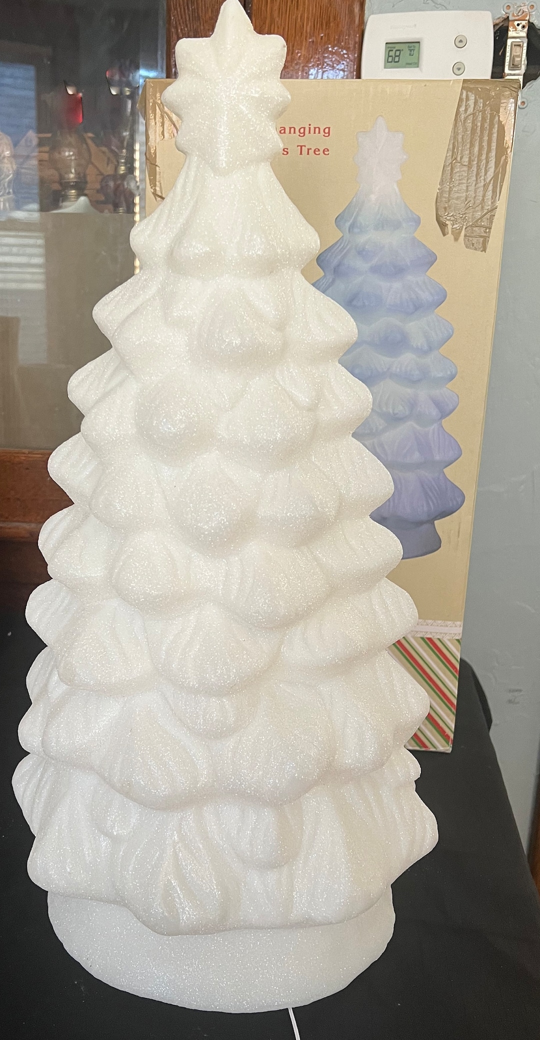 Cracker Barrel 22" Blow Mold Color Changing Musical Christmas Tree IOB ...