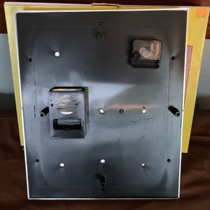 NIB Vintage Eleco Guardian Angel Gold Framed Wall Clock Quartz Movement ...