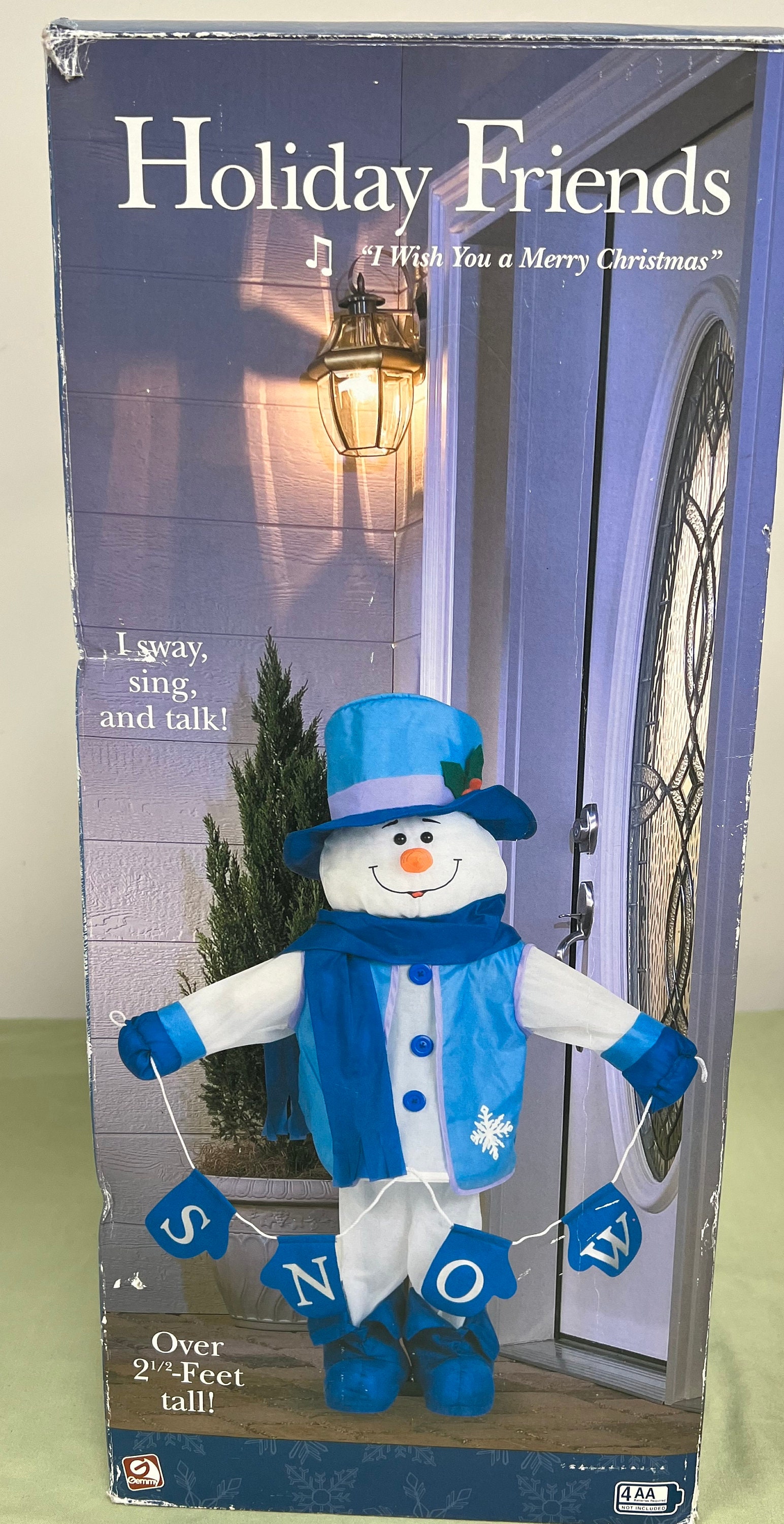 Vintage Gemmy Holiday Friends Snowman Musical Animated Sways and Sings ...