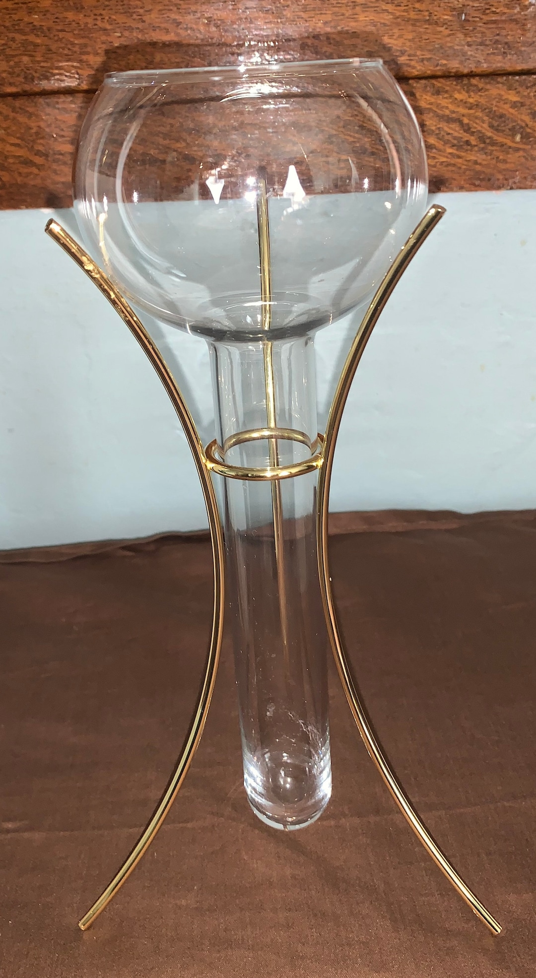 NIB Partylite Summit Brass Base & Glass Candle Votive Tealight - Etsy