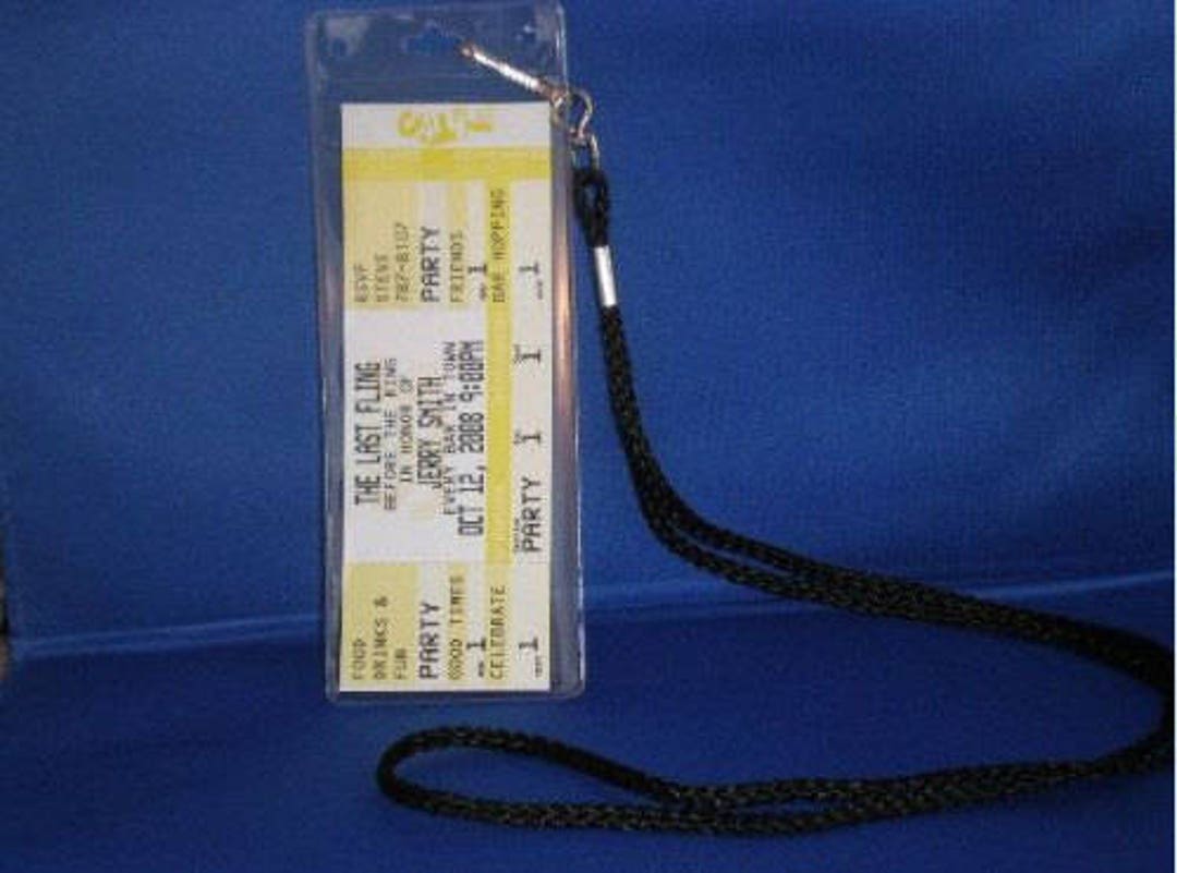 Ticket Pouches and Lanyards - QTY 1 - Etsy