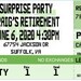 Retirement Party Ticket Invitations- Authentic & Personalized- QTY 20 ...