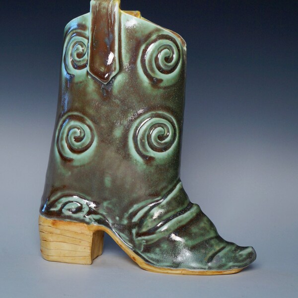 And Ceramic Cowboy Boots - Etsy