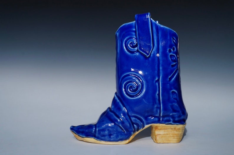 Porcelain Cowboy Boot, Handmade Ceramic Cowboy Boot, Handmade Vase ...