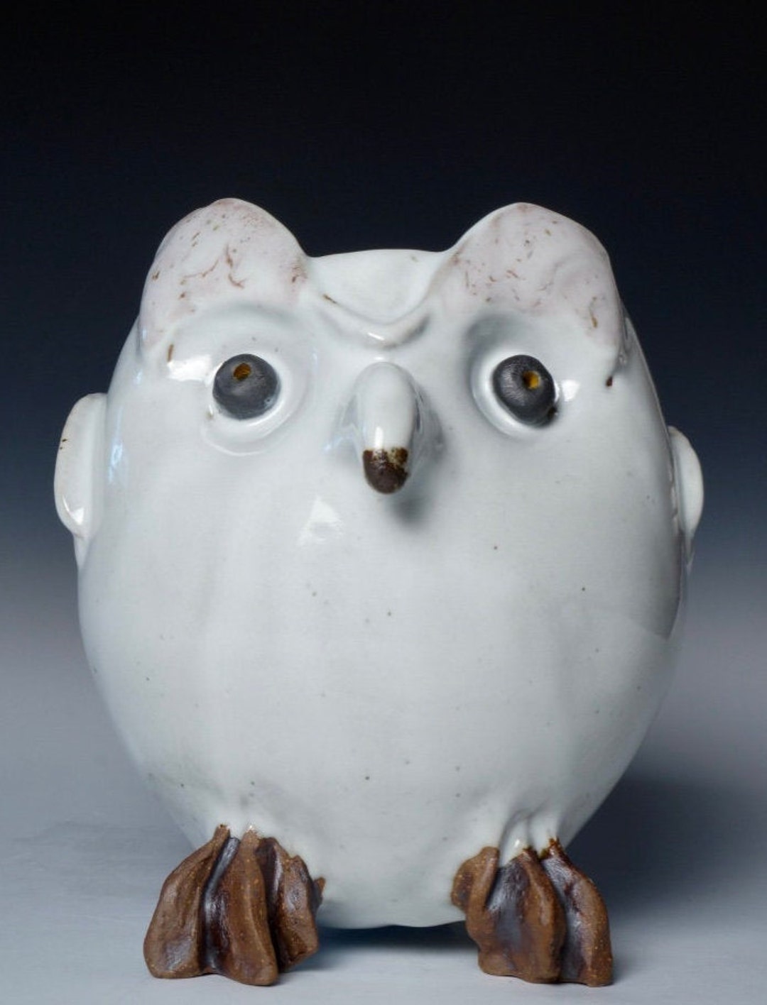 Ceramic Sculptural Owl Vase, Pottery Owl, Ceramic Creature, Handmade ...
