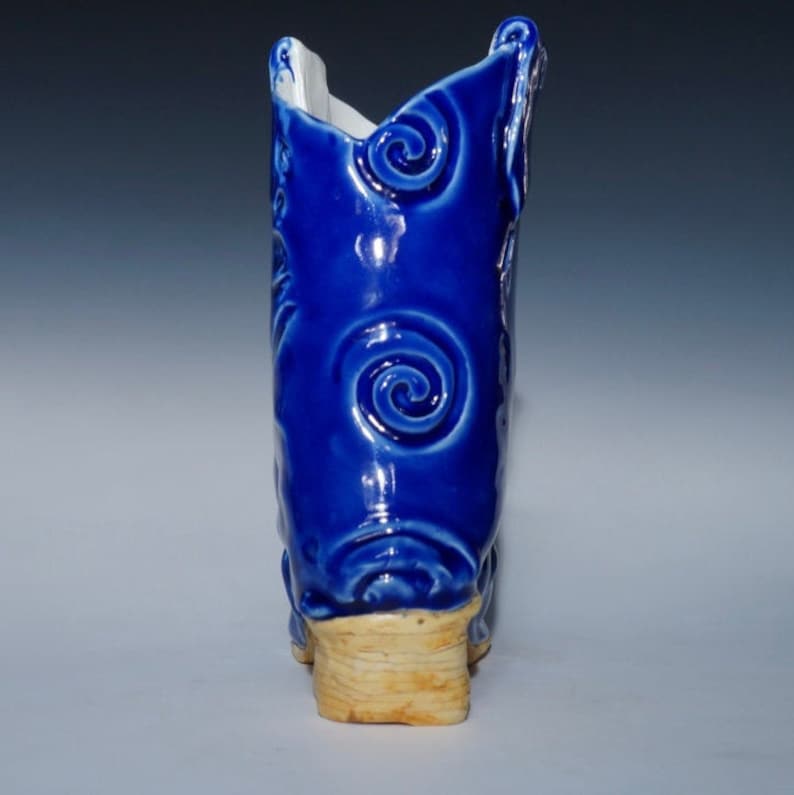 Porcelain Cowboy Boot, Handmade Ceramic Cowboy Boot, Handmade Vase ...