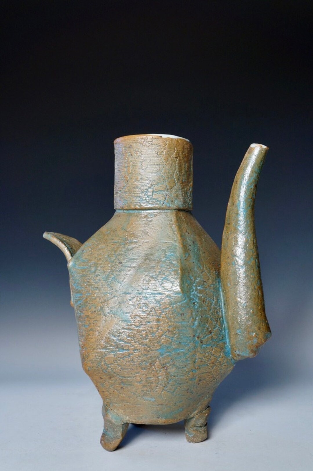 Unique Ewer, Turquoise Ewer, Functional Art Ewer, Ceramic Ewer ...