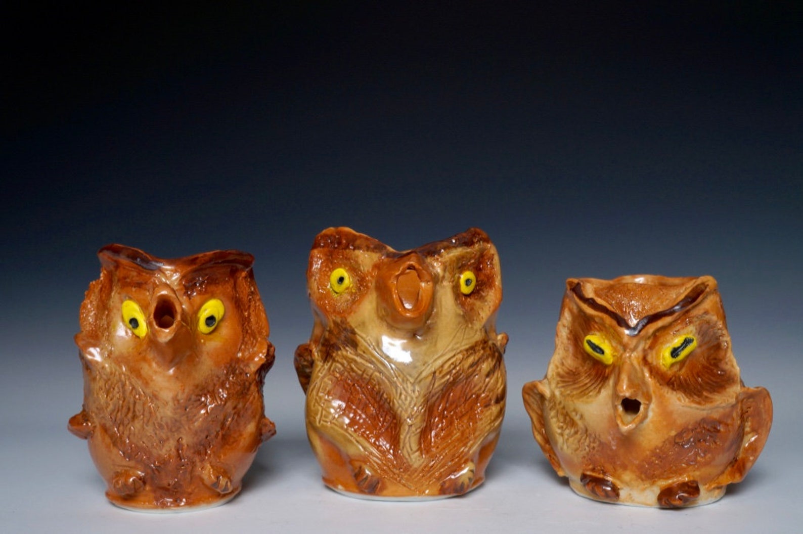 Porcelain Owl Pitcher, Handmade Ceramic Owl Pitcher, Owl Creamer, Owl ...