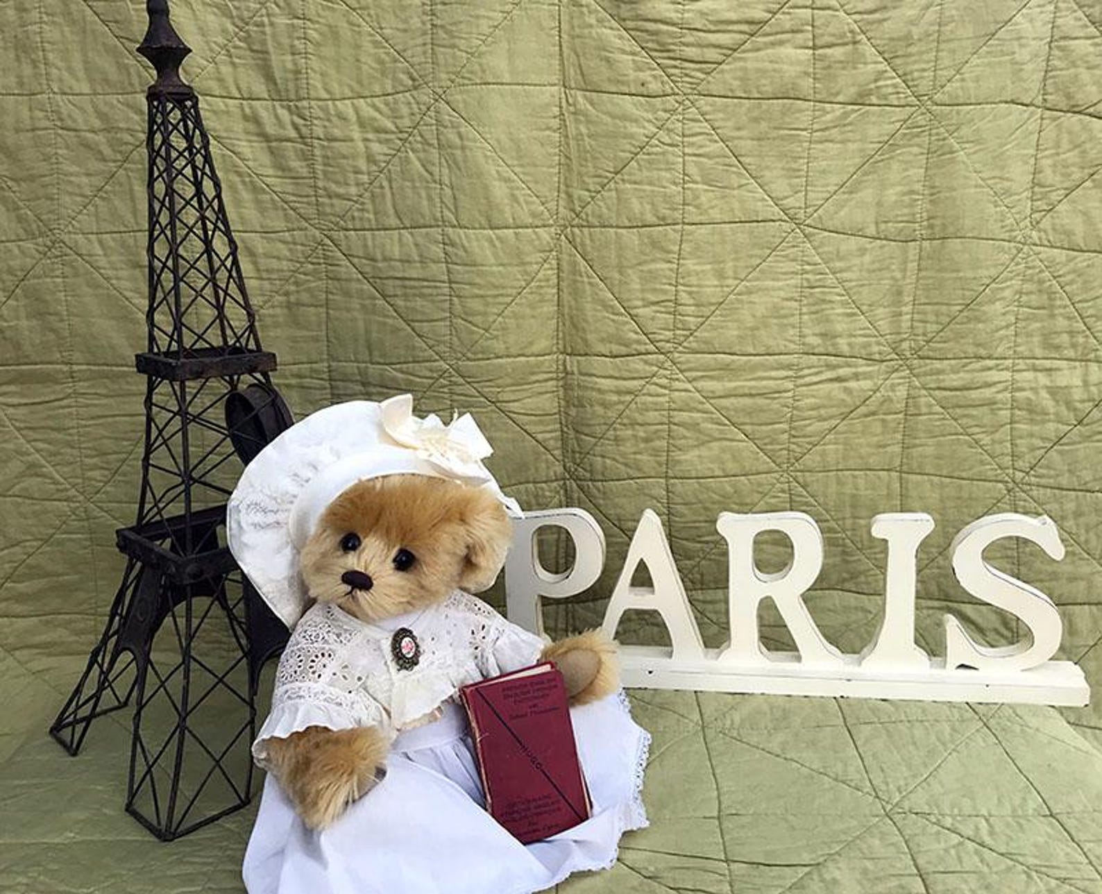 Joan Mescon Teddy Bear Reggie in Paris - Etsy
