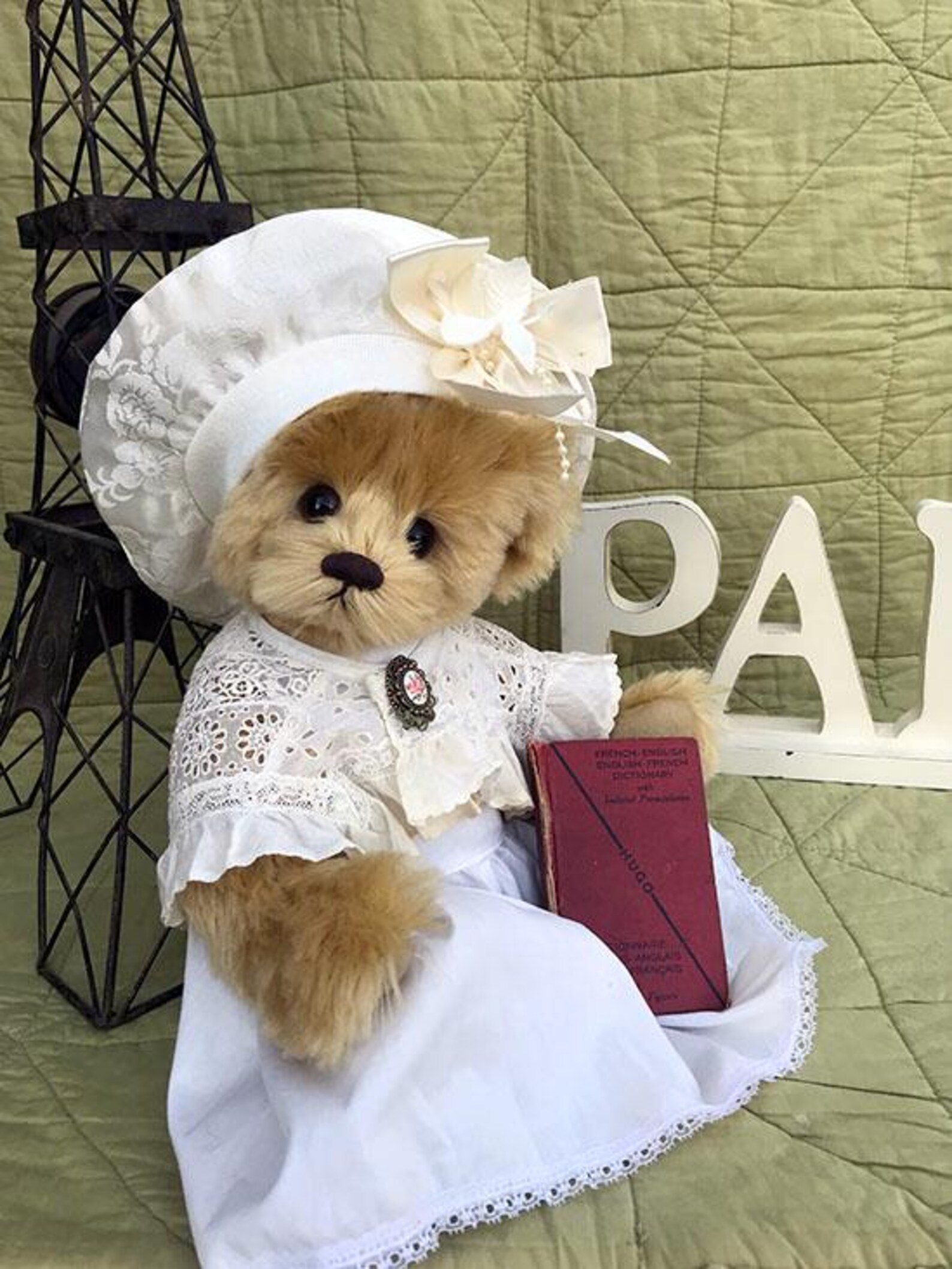 Joan Mescon Teddy Bear Reggie in Paris - Etsy