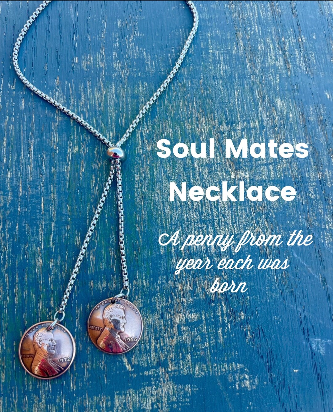New Soul Mates Necklace Featuring a Penny From the Year Each Was Born ...