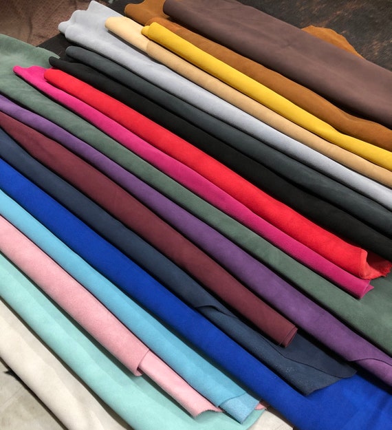 Suede Leather Splits Cow Hides 1.5-2 Oz. - Etsy