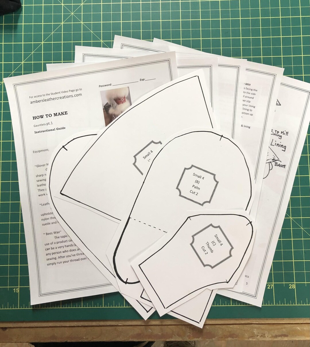 Digital PDF Gauntlet Pattern (7-8 Inches) - Etsy