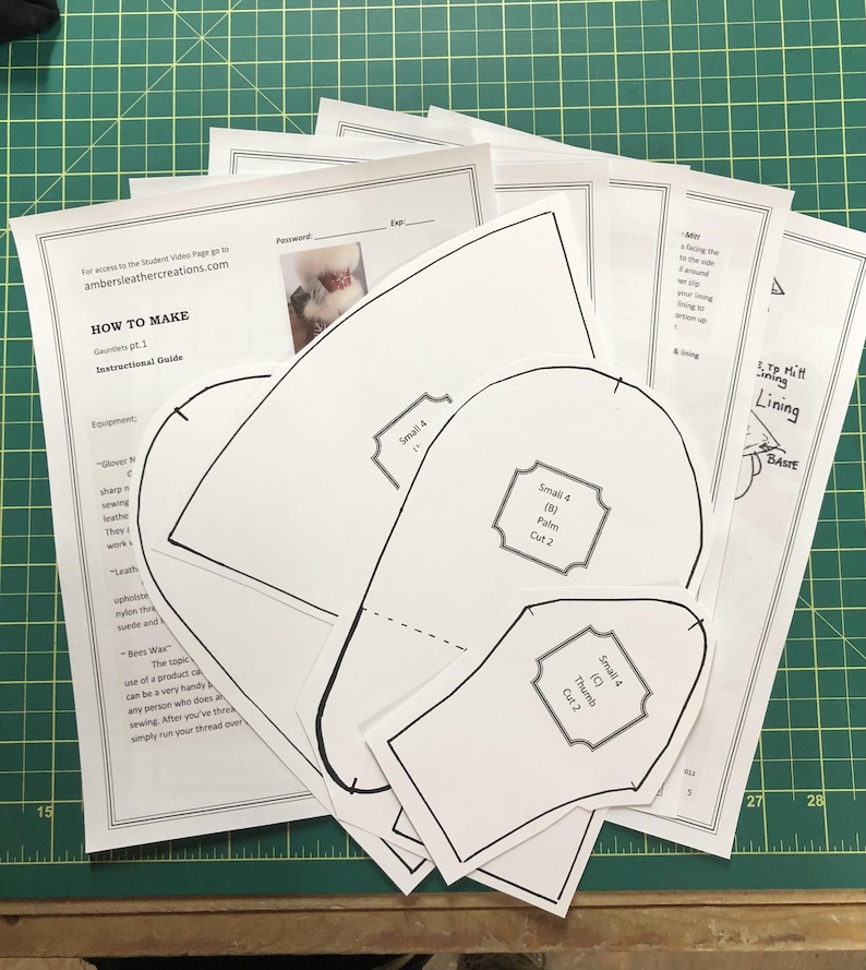 Digital PDF Gauntlet Pattern (7-8 Inches) - Etsy