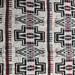 Southwestern Aztec Wool Blend Fabric - Etsy