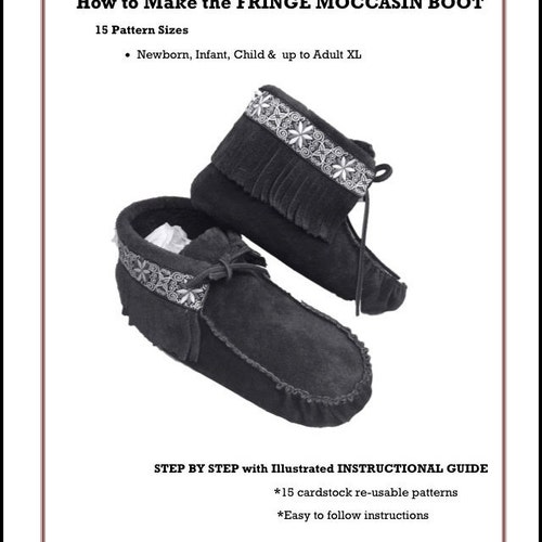 How to Make the Fringe Boot Moccasin new Patterns - Etsy Canada