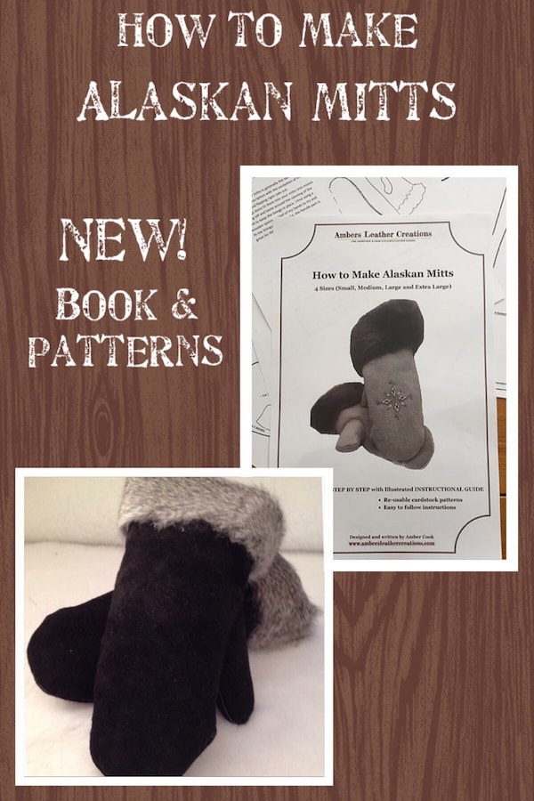 Leather Fur Hunting Mitts PDF Sewing Pattern Gauntlets With Hidden ...