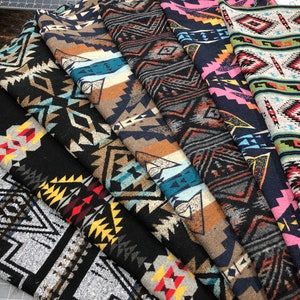 Southwestern Aztec Wool Blend Fabric - Etsy