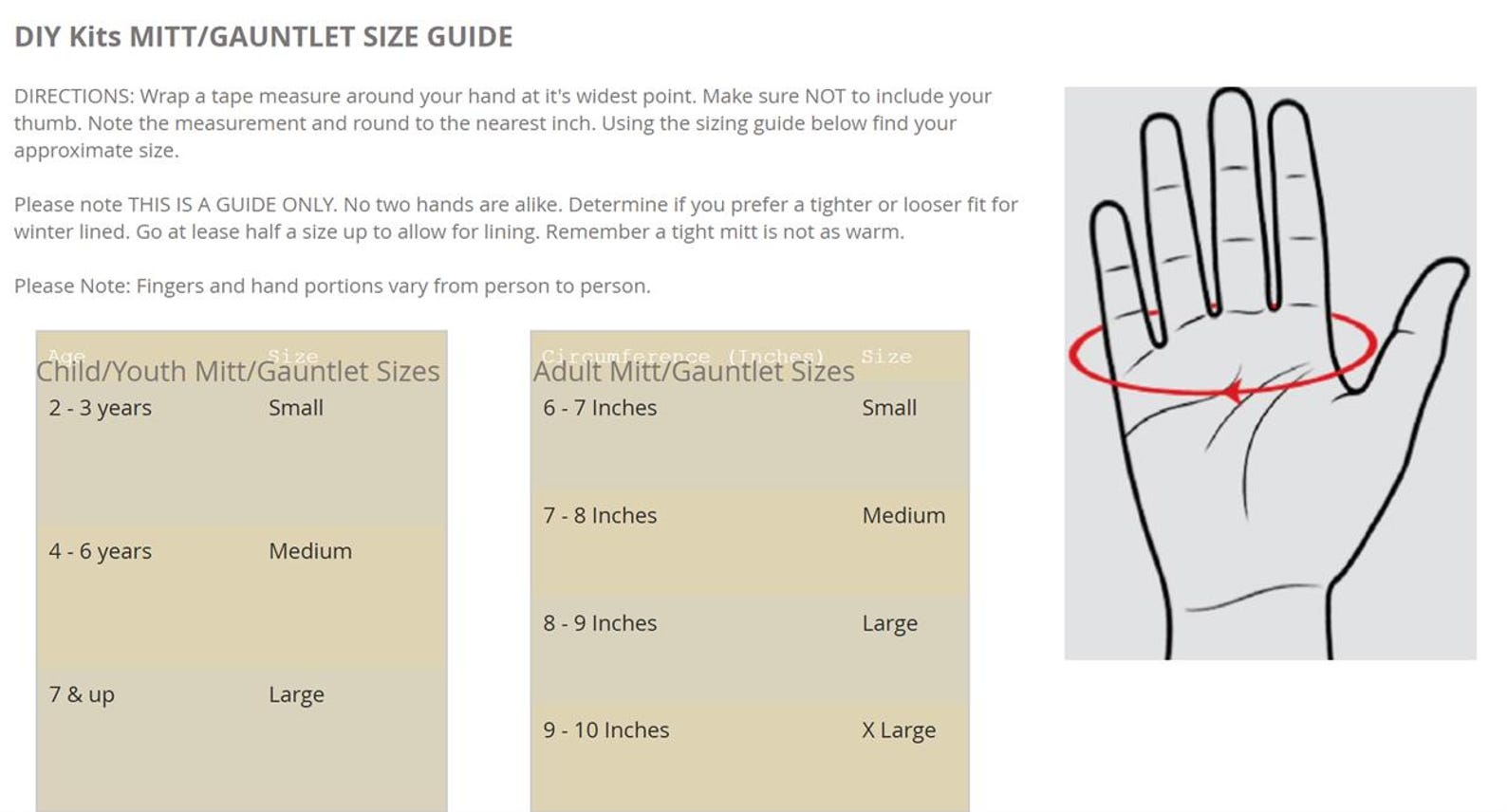 Digital PDF Gauntlet Pattern (7-8 Inches) - Etsy