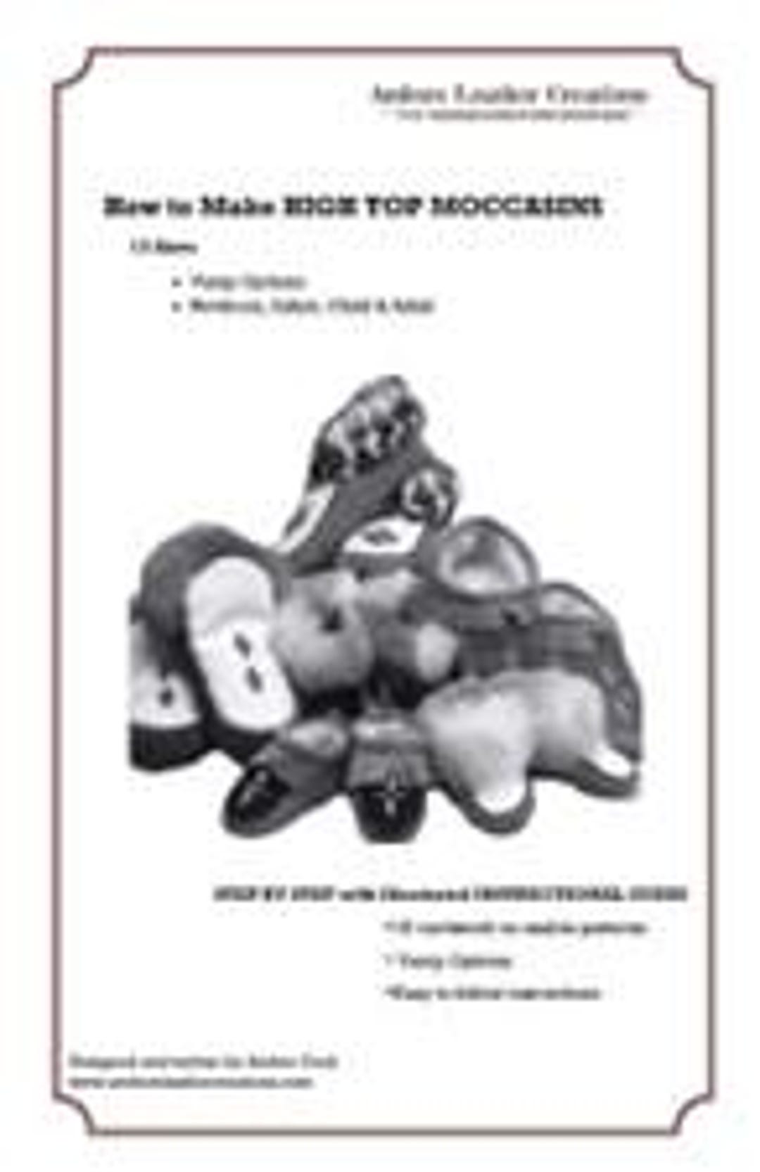 PDF Digital High Top Moccasin Pattern Book (11 X 17 Paper) - Etsy