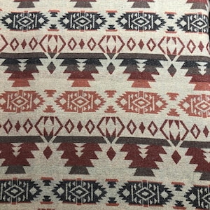 Southwestern Aztec Wool Blend Fabric - Etsy