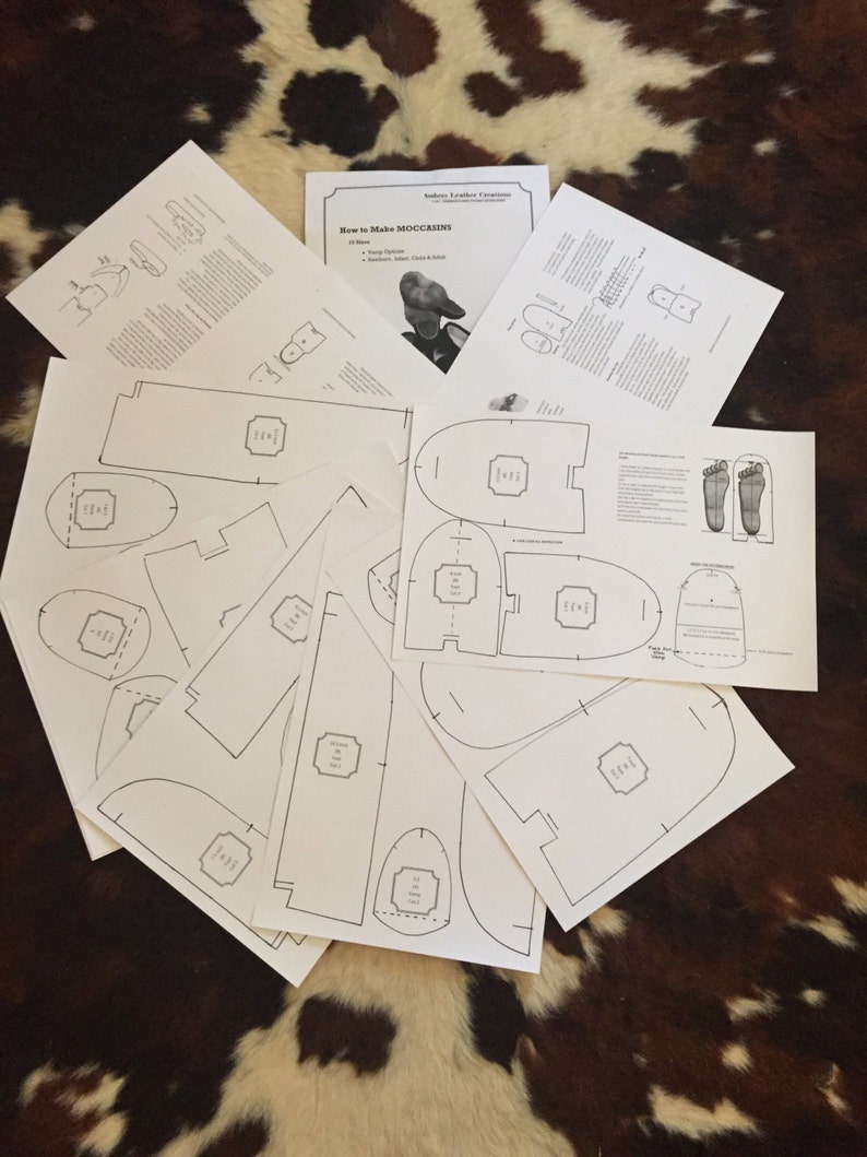 How to Make Moccasins ~ Step by Step Instructional Guide Easy Reusable ...