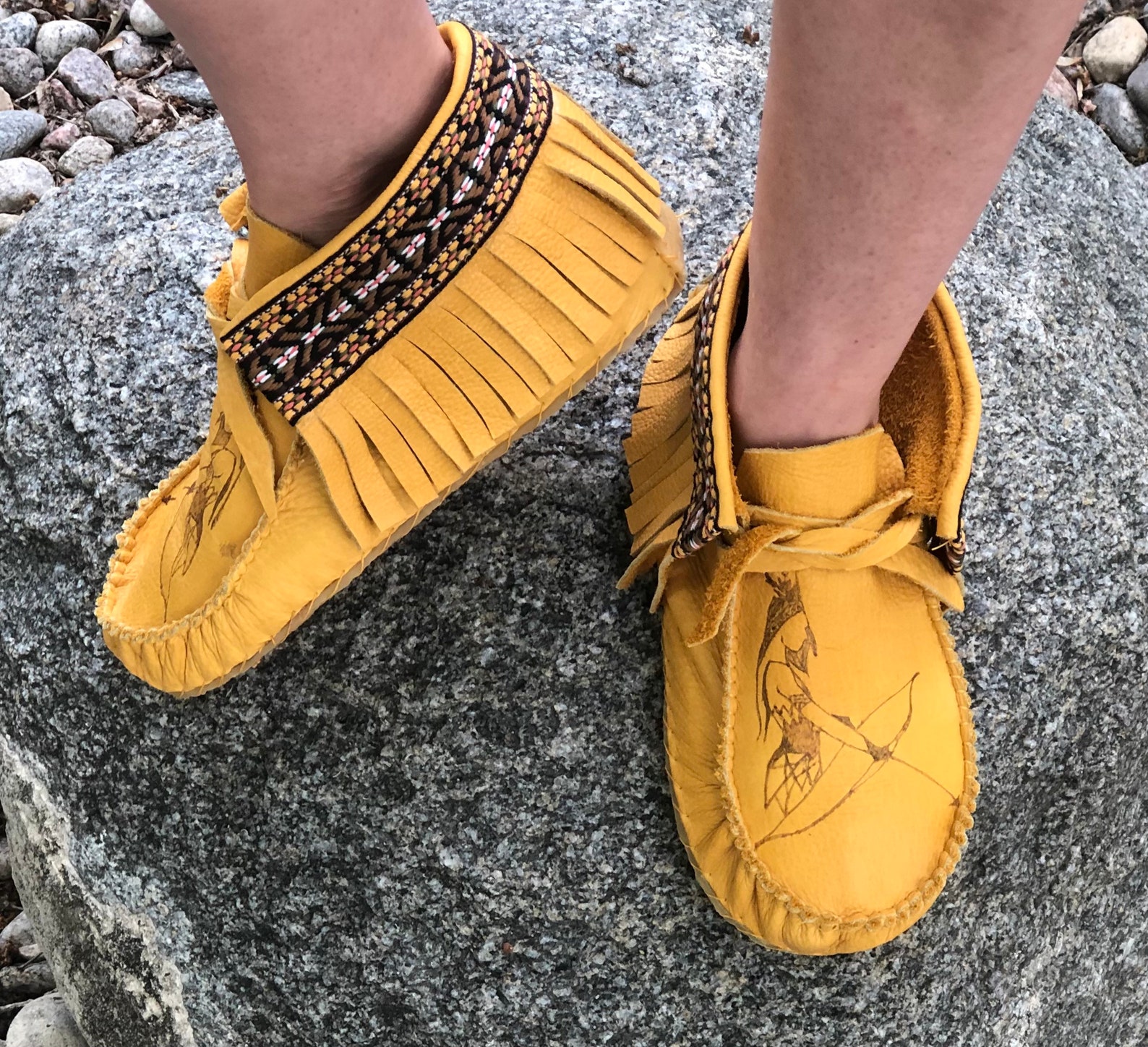 FRINGE BOOT Moccasin Kit~ Includes Pattern, Instructions, Suede, All ...