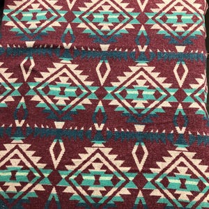Southwestern Aztec Wool Blend Fabric - Etsy
