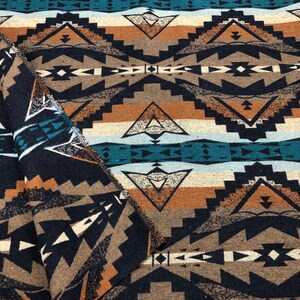 Southwestern Aztec Wool Blend Fabric - Etsy