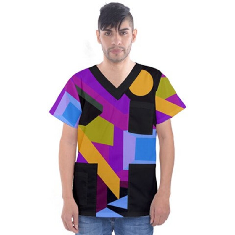 Mens Scrub Top, Scrub Top, Scrubs, Mens Scrubs, Funky Scrubs, Fun Mens ...