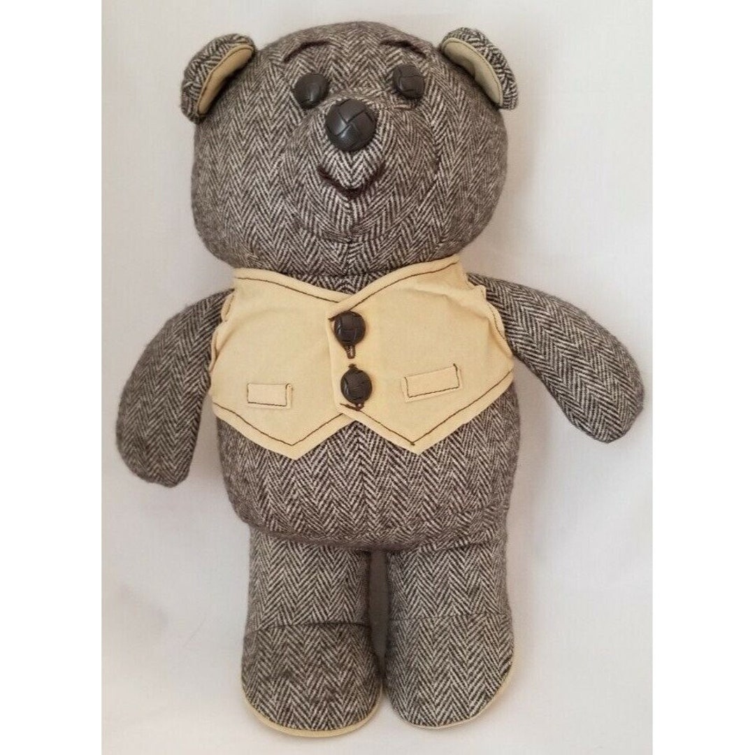 Vintage 1984 Dakin Teddy Bear This is Me Brown Tweed Bear by Barbara ...