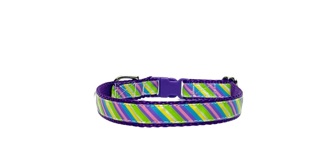 The 'pastel Parade' Collar, Easter Cat Collar, Spring Collar, Breakaway ...