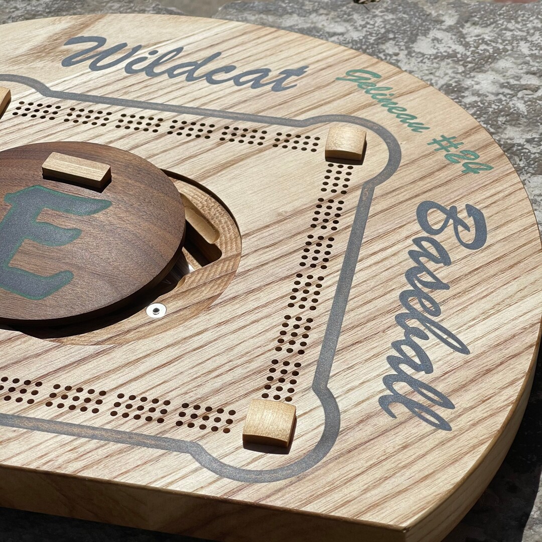 Baseball Diamond Cribbage Board | Hidden Peg & Card Storage ...
