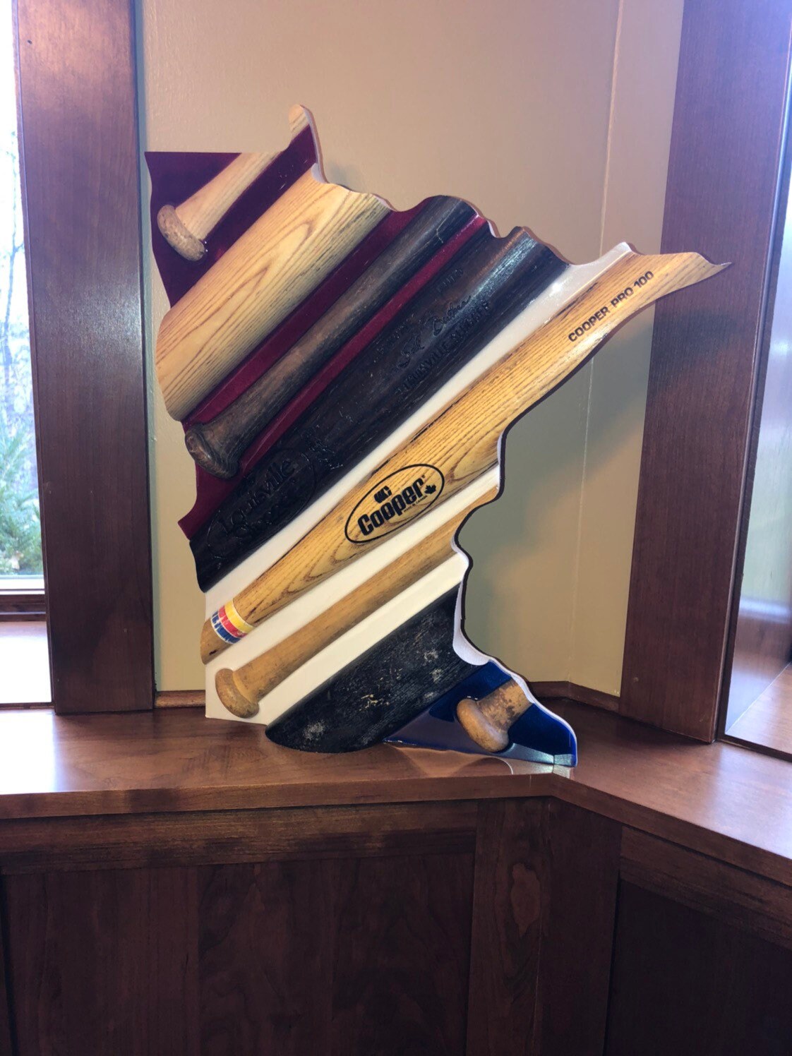 Minnesota Baseball Bat State Sign | Custom Resin/epoxy Colors, State ...