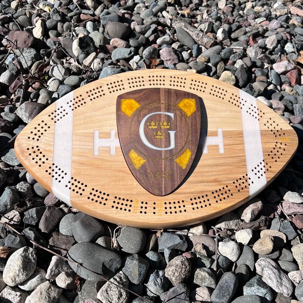 Football Cribbage Board - Etsy
