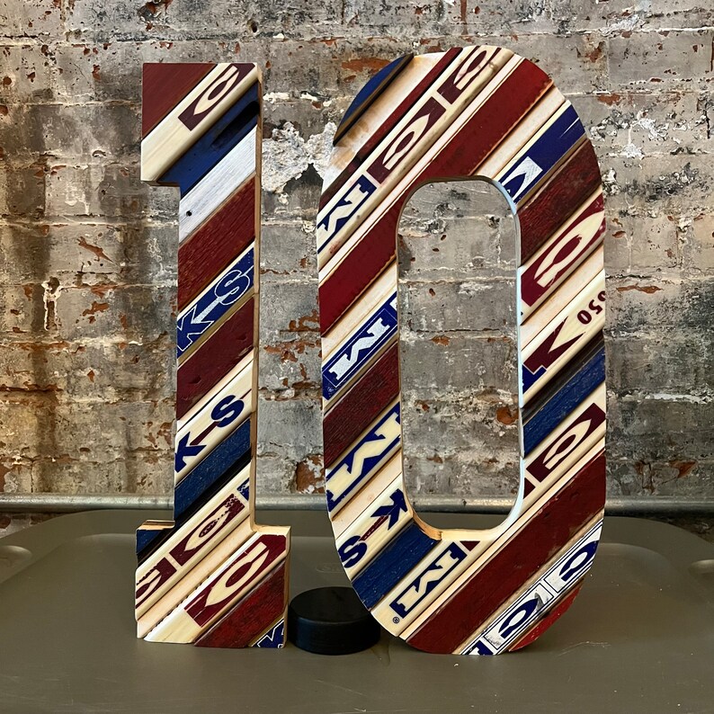 Custom Hockey Numbers/Letters/Symbols Made With Salvaged - Etsy.de