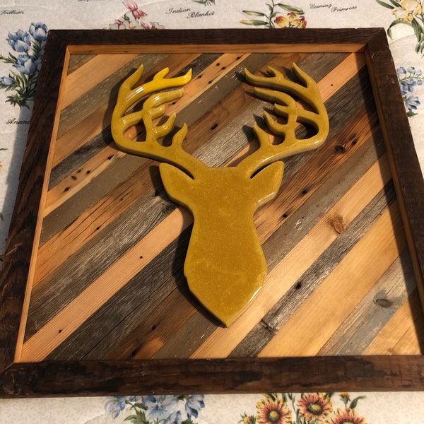 Barn Wood Deer - Etsy