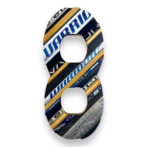Custom Hockey Numbers or Letters Wall Sign | Salvaged Hockey Sticks ...